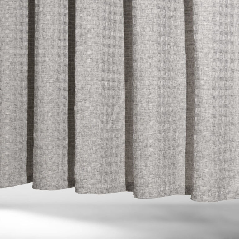 FR Checkered Shower Curtain BS 5867-Type C